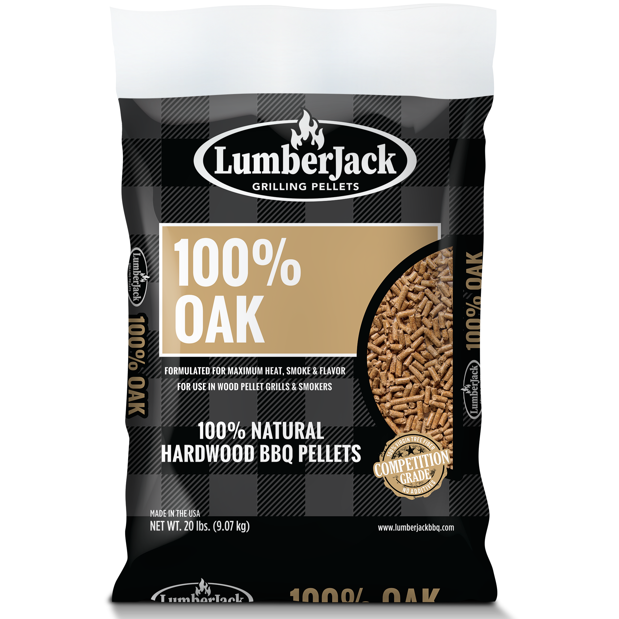 100% Oak BBQ Grilling Pellets – LumberJack BBQ